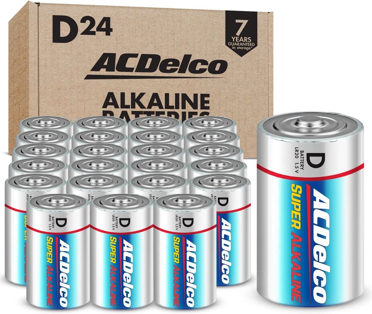 ACDelco 24-Count Size D Cell Alkaline Batteries