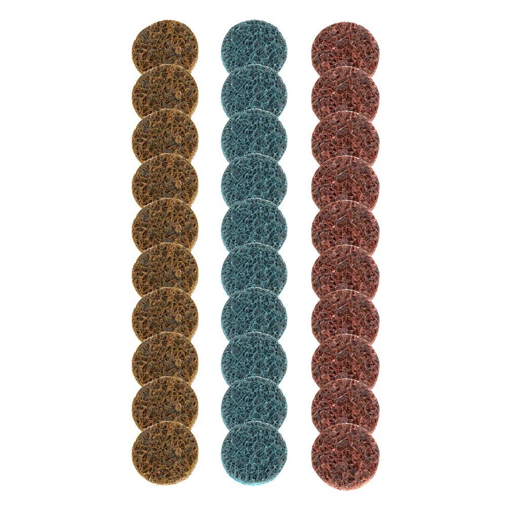 1" Non Woven Coarse/Medium/Fine Grit Discs Surface Polishing ...