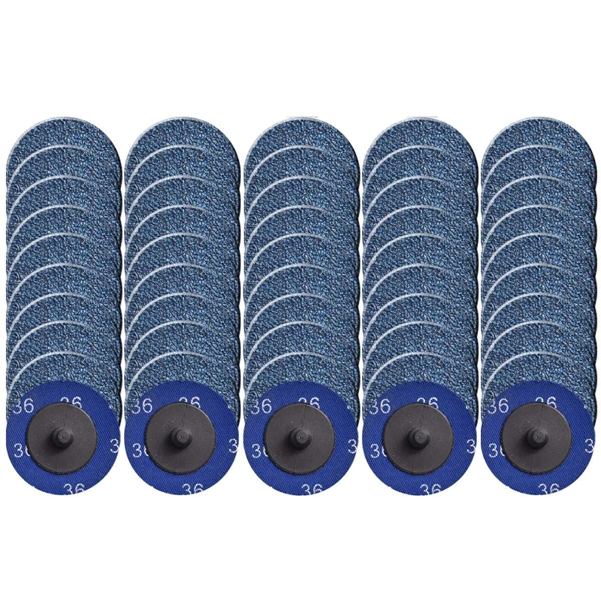 Quick Change Grinding Disc, 50 Pcs 2 inch Sanding Discs, Zirconia ...