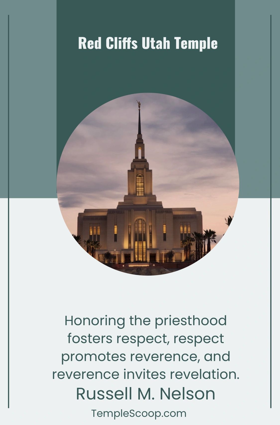 Red Cliffs Utah Temple