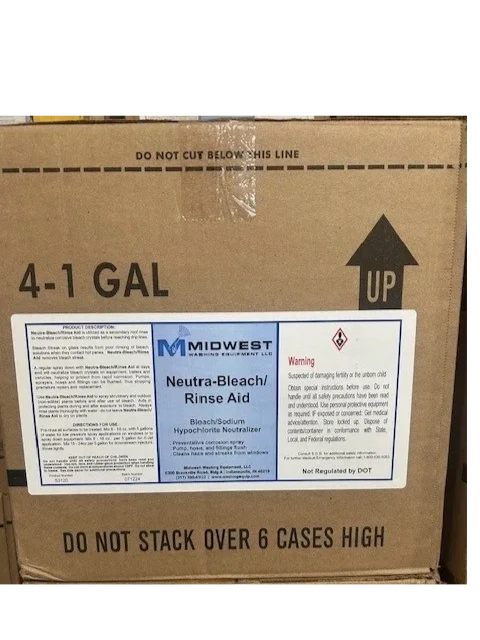 Neutra-Bleach/Rinse Aid-Bleach SH Neutralizer Case of 4x1 Gallon