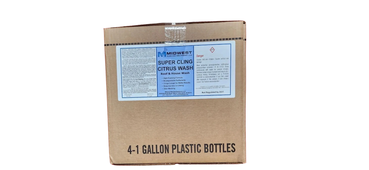 Super Cling Citrus Wash Roof & Wash Case 4x1 Gallons