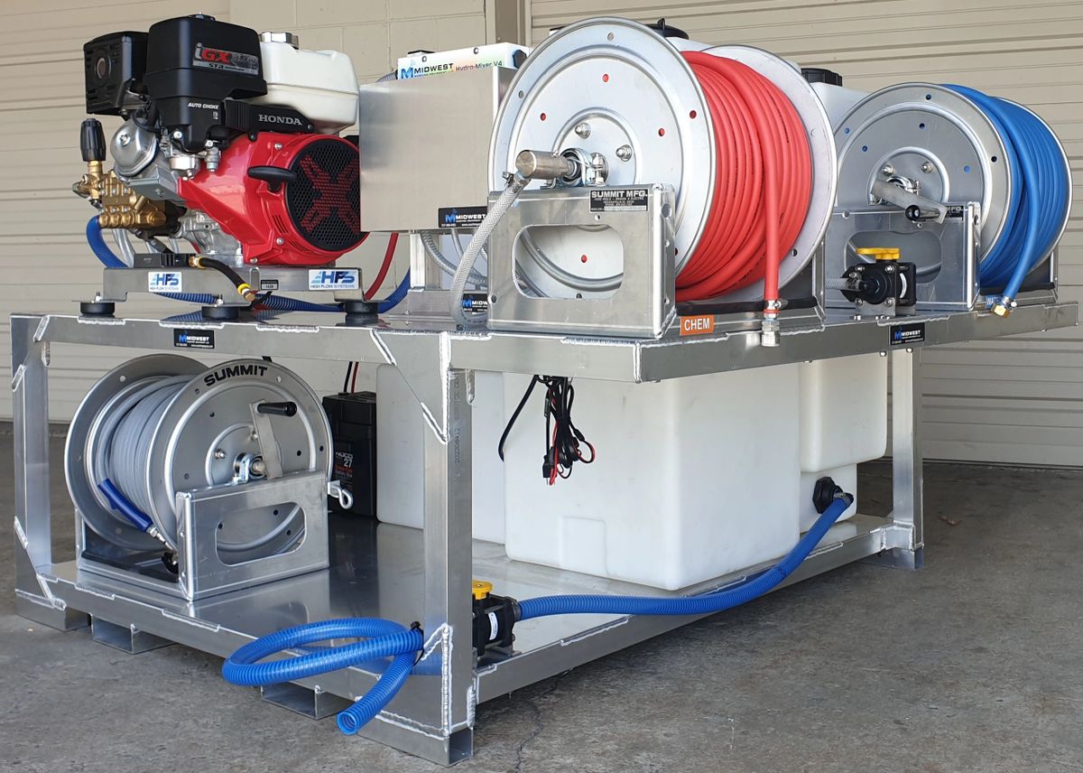 Cyclone + PW Soft Wash & Pressure Washer Truck Skid