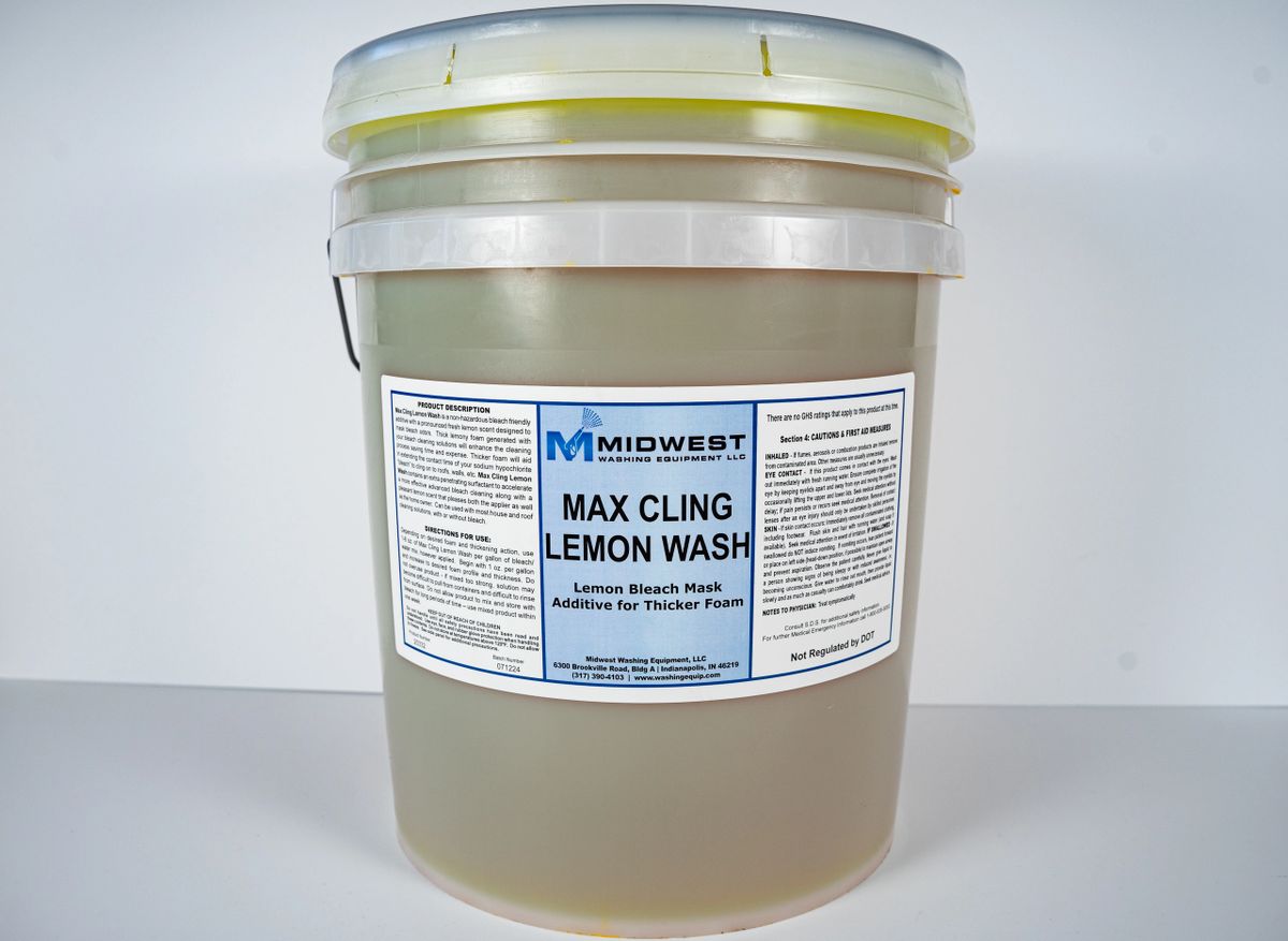 Max Cling Lemon Wash-House & Roof Wash 5 Gallon Pail
