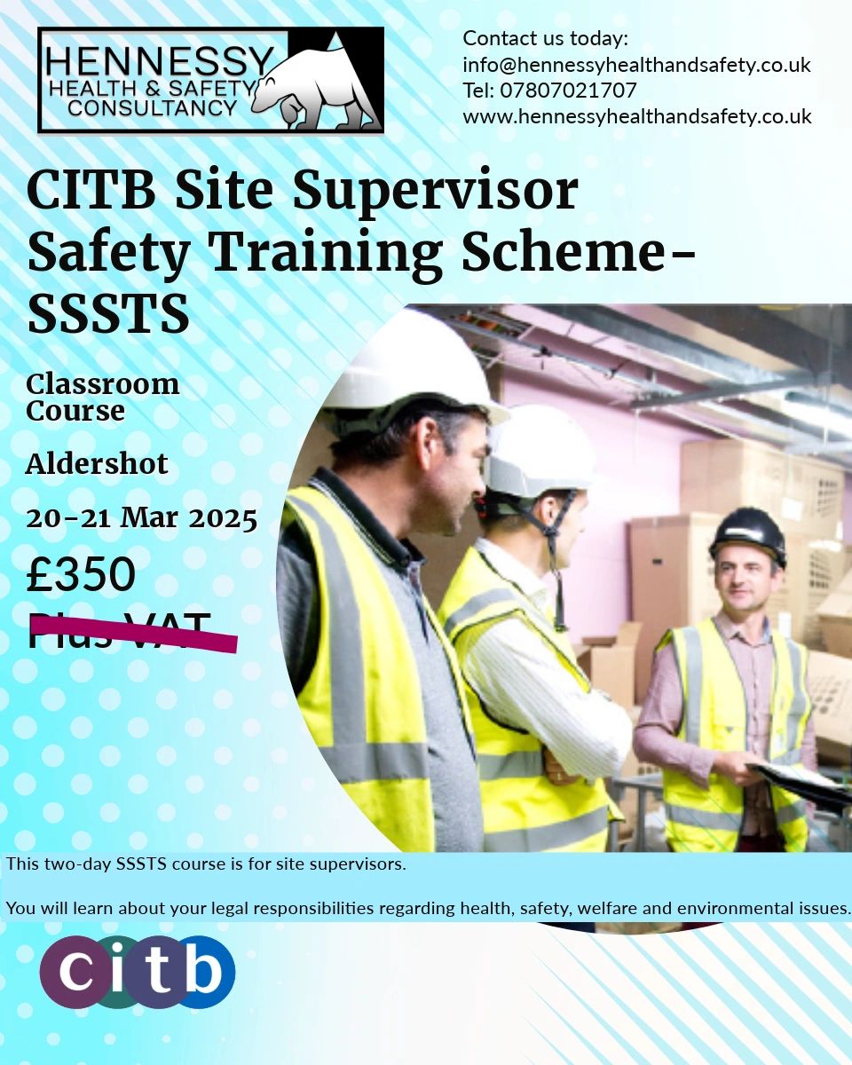 SSSTS Course – Last Few Spaces Available in Aldershot!