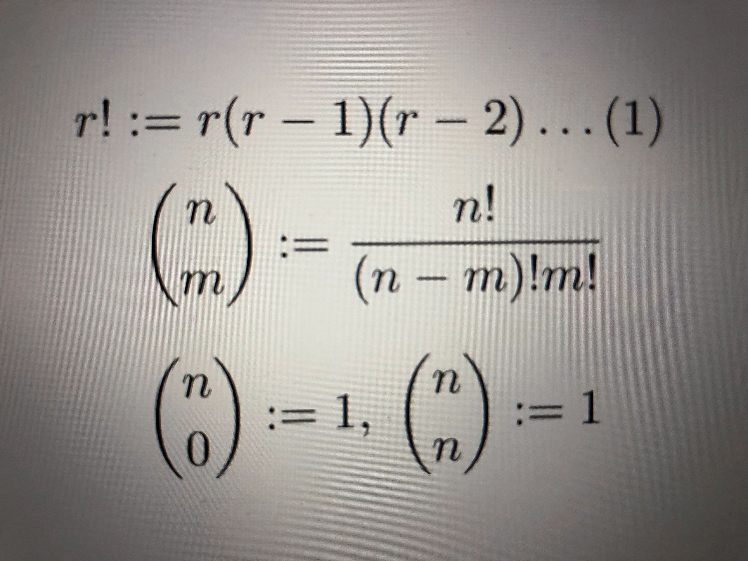 Binomial Coefficient