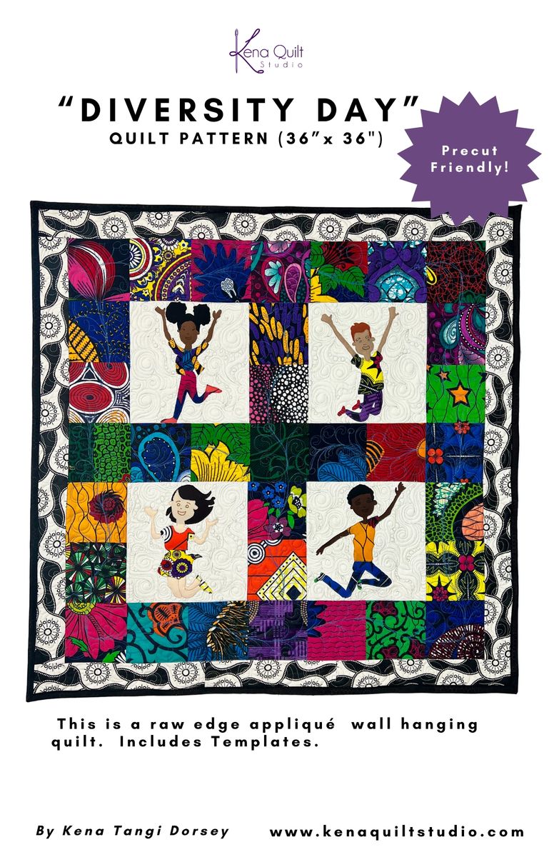 "Diversity Day" Quilt Pattern (Downloadable Pdf)