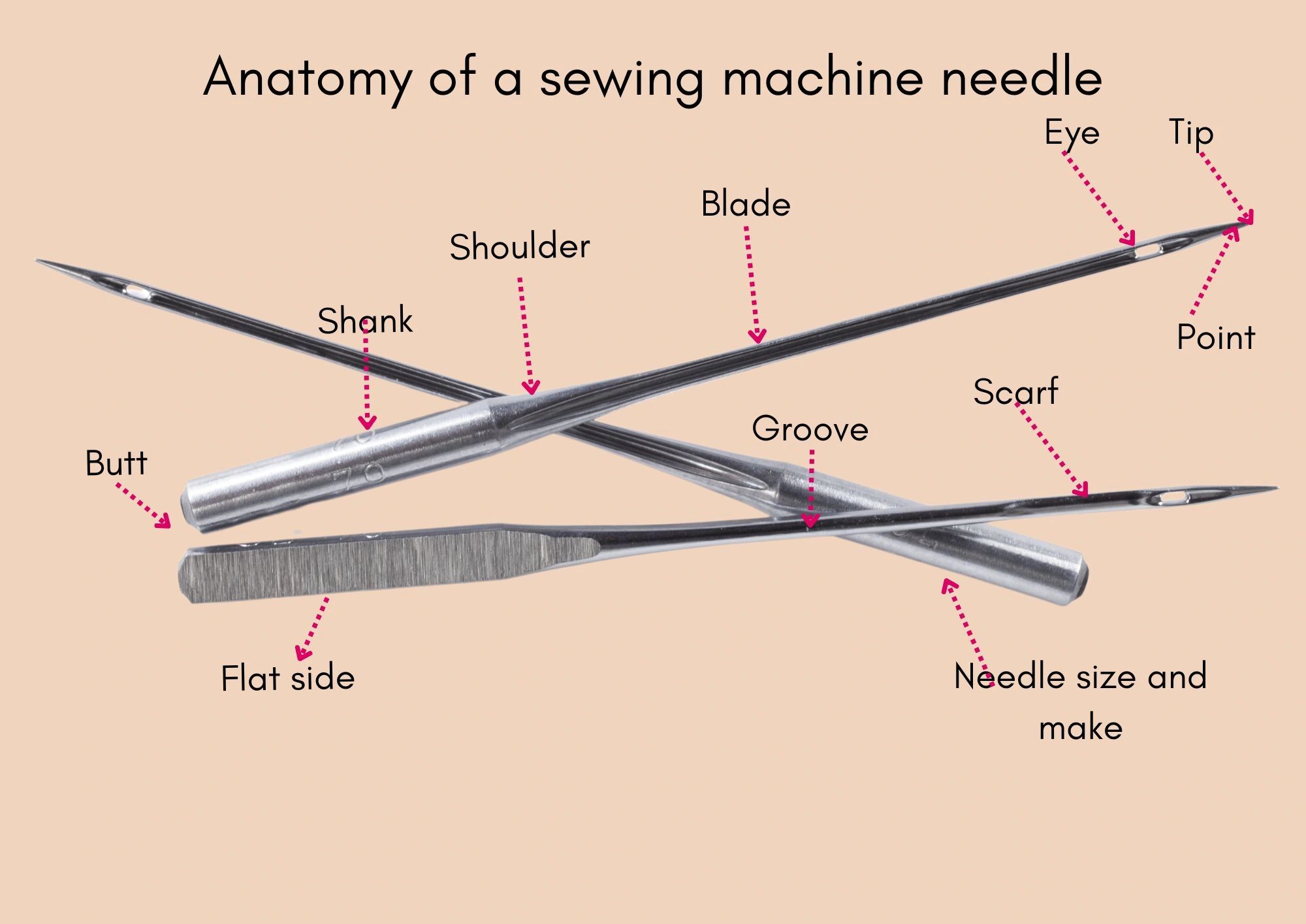 The Anatomy of a Sewing Machine Needle