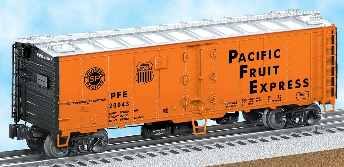 LNL 17352 Pacific Fruit Express Steel-sided Refrigerator Car #20043