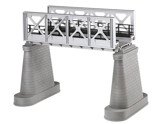 MTH40-1102 O Scale Girder Bridge (Silver) with Piers