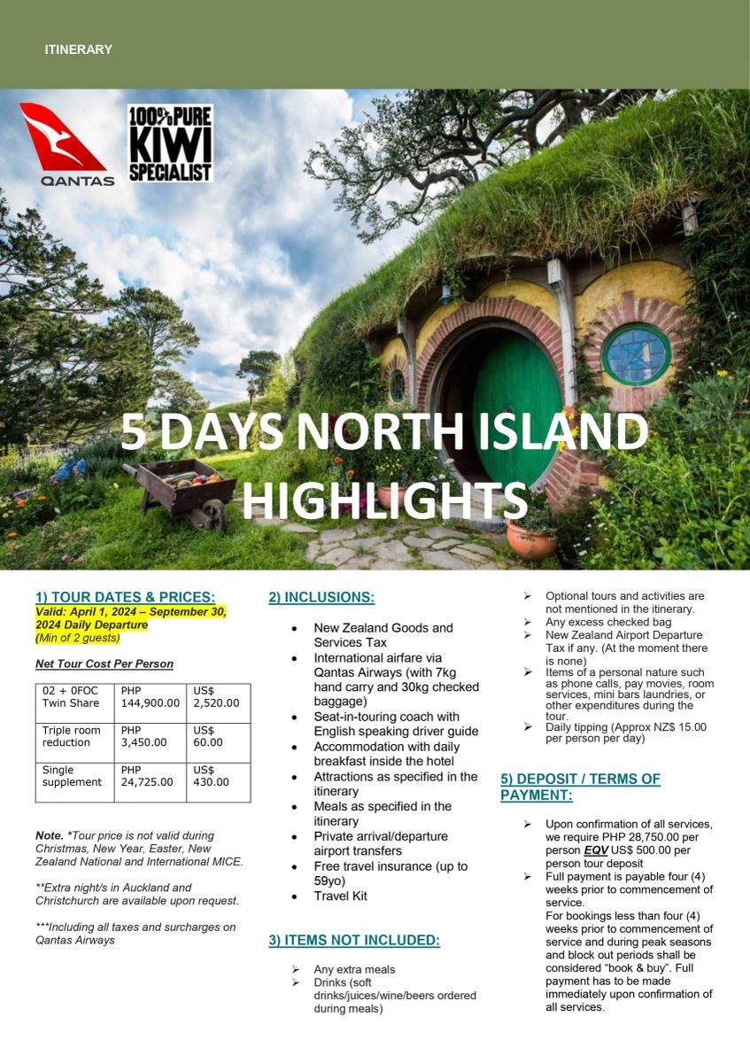 Our 5 Days North Island Highlights