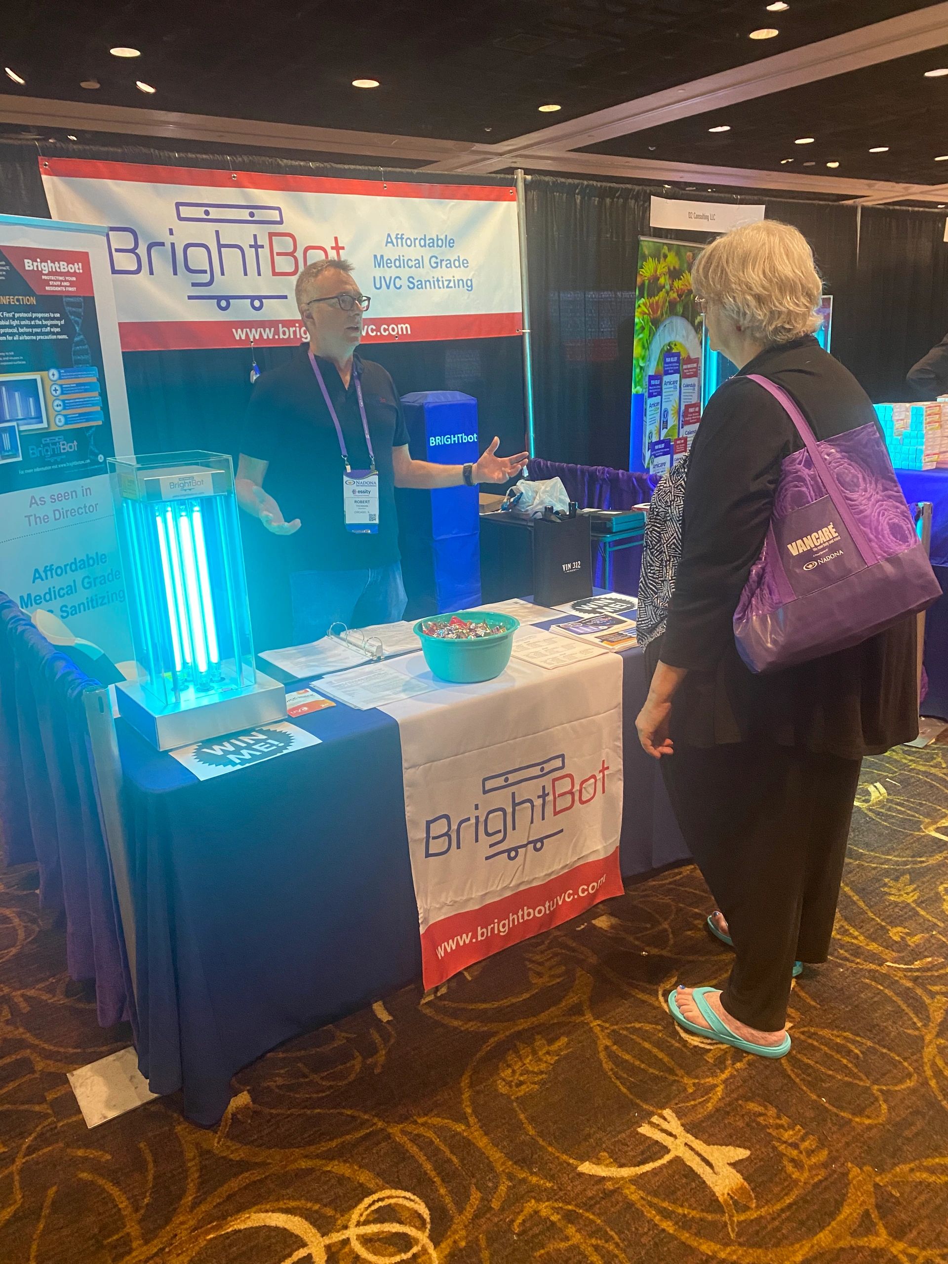 BrightBot at the NADONA national convention in New Orleans