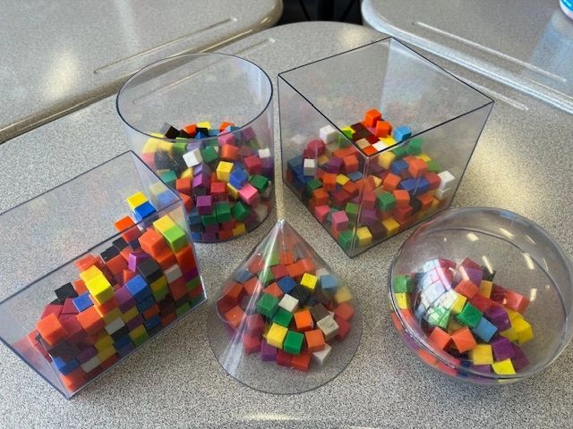 Volume Relationship Set: Cone, Cube, Cylinder, Sphere, and rectangular ...