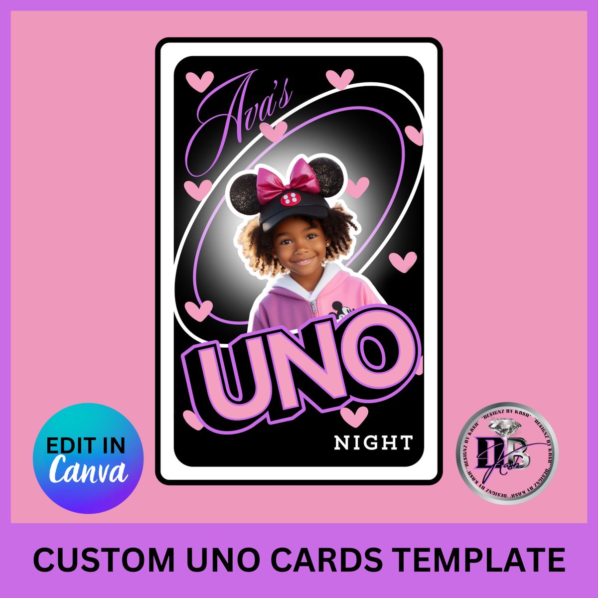 Custom Uno Card Template