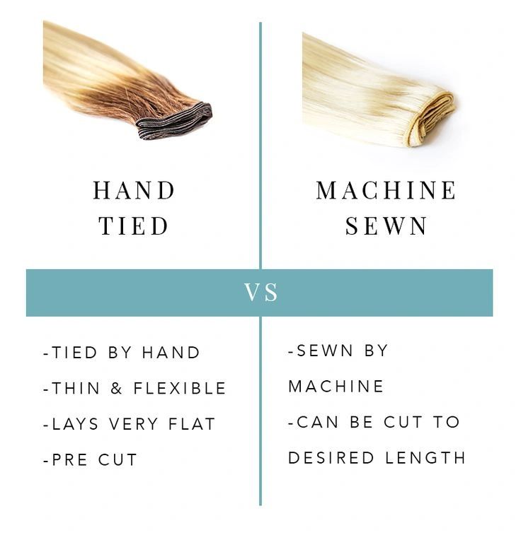 Types of Weft Extensions: Hand-Tied vs. Machine Weft