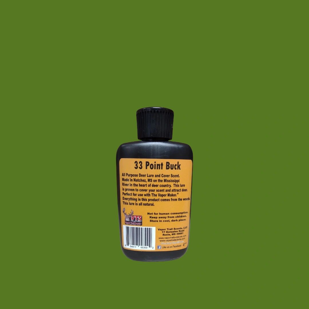 33 POINT BUCK COVER SCENT AND ATTRACTANT 4 oz