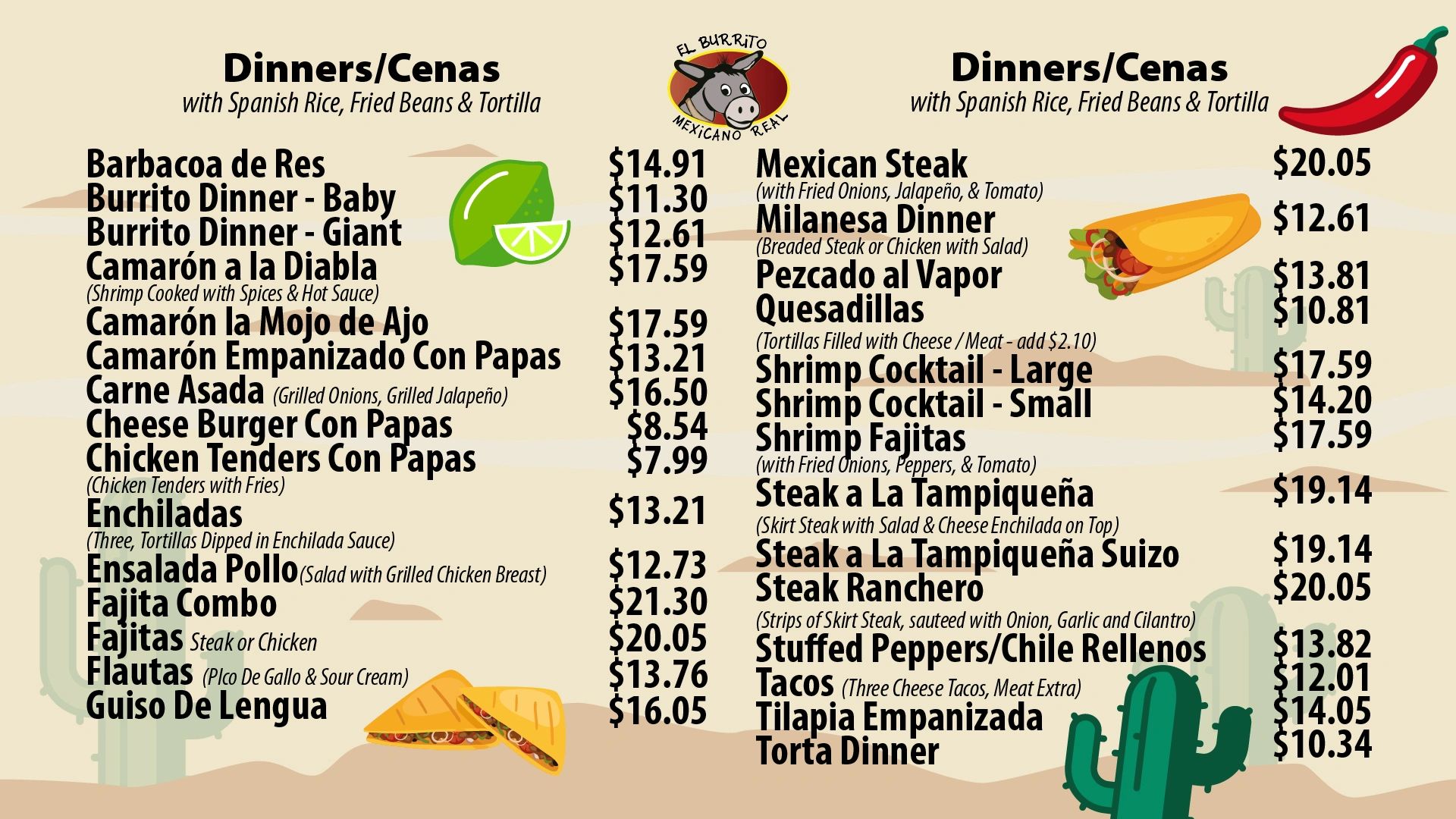 El Burrito Mexicano Real