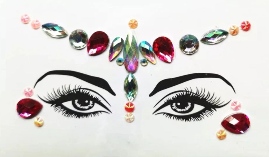 Rhinestone Face Stickers