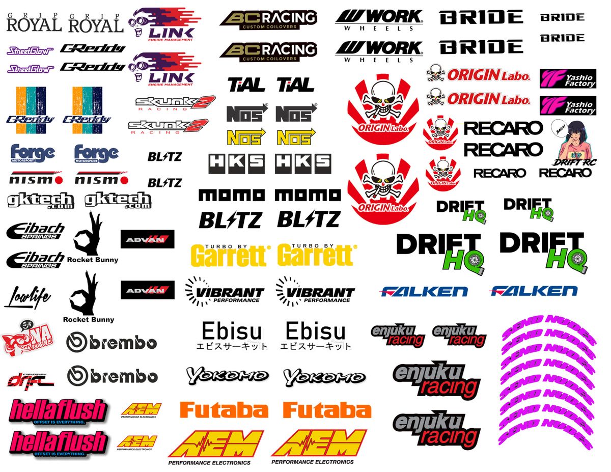 RC DRIFT CAR DECALS