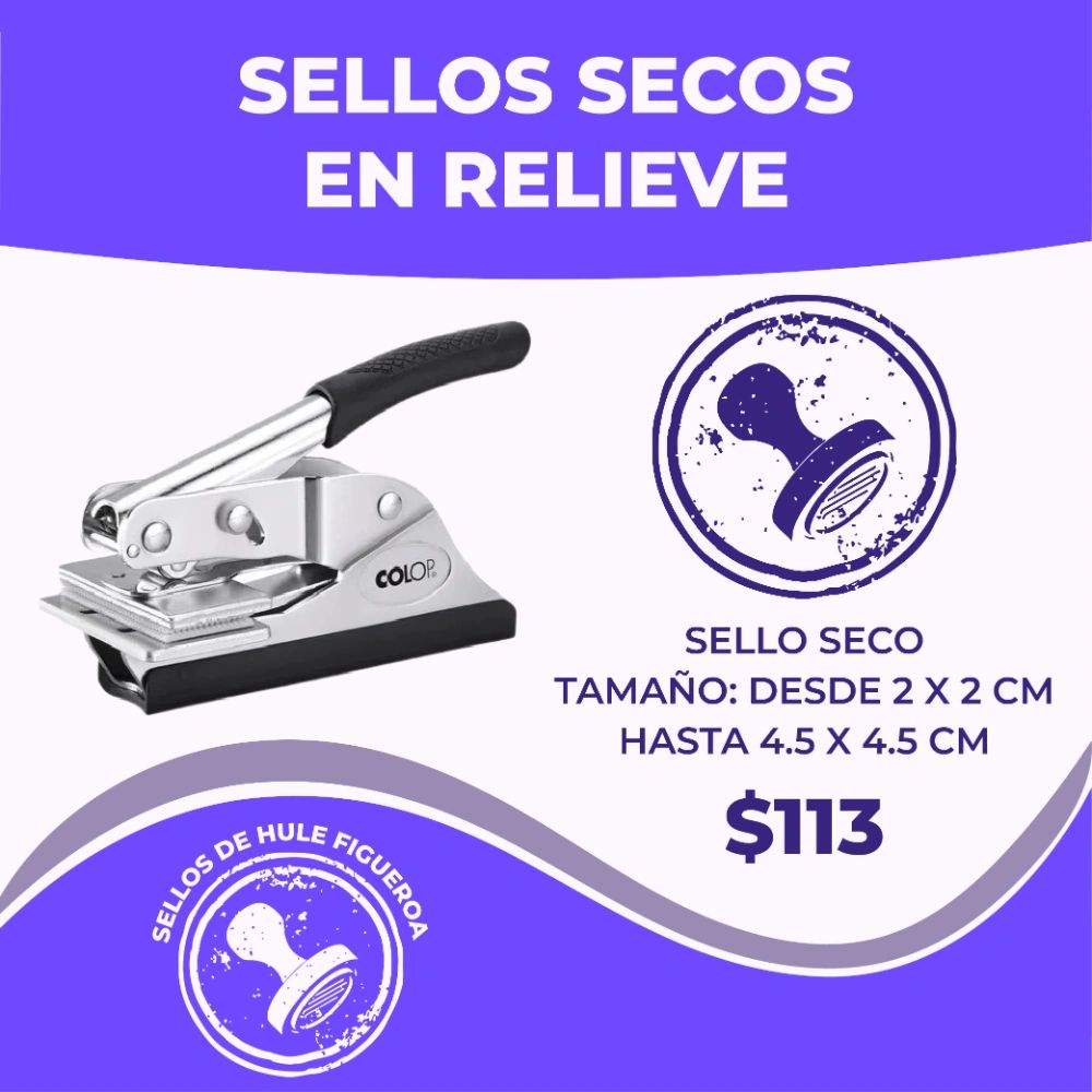 SELLO SECO EN RELIEVE