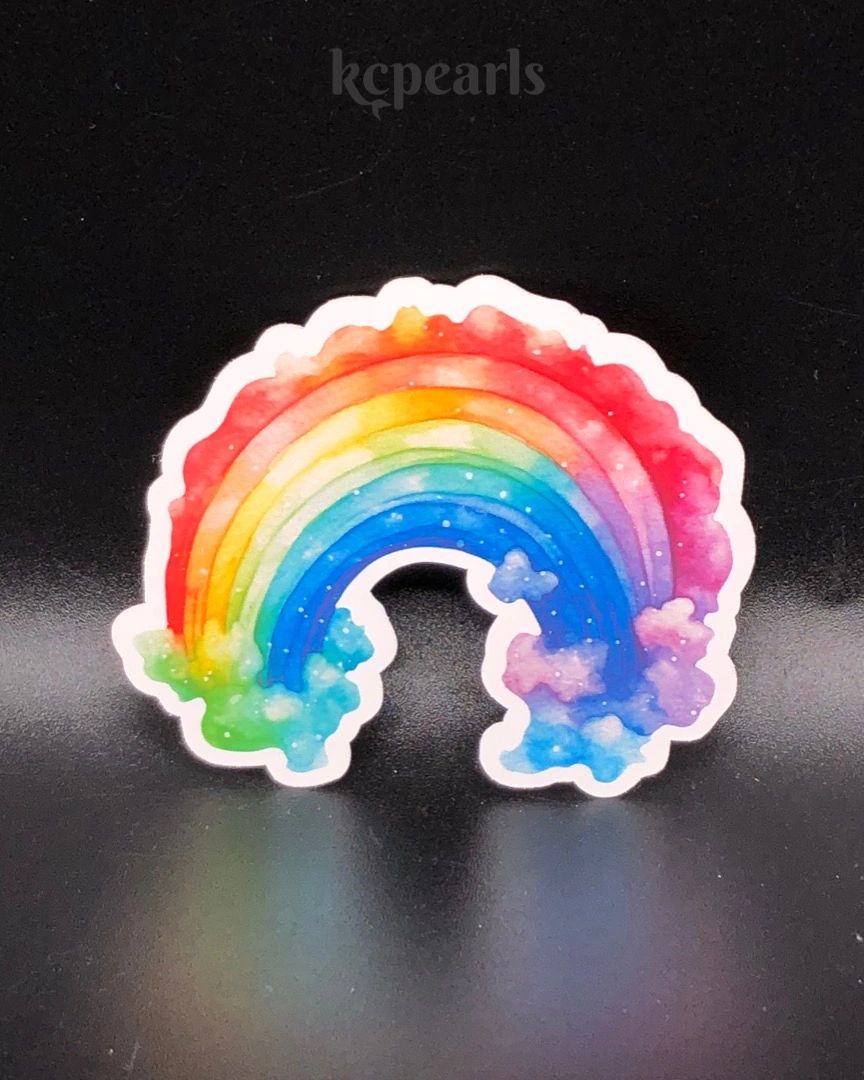 Cloudy Rainbow Individual Sticker
