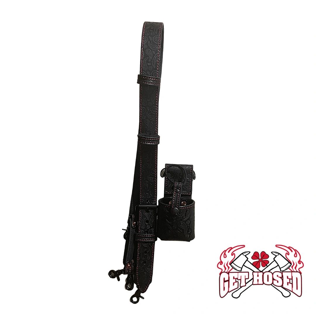 Customizable Patterned Leather Radio Strap-Strap Only, Add-Ons Available