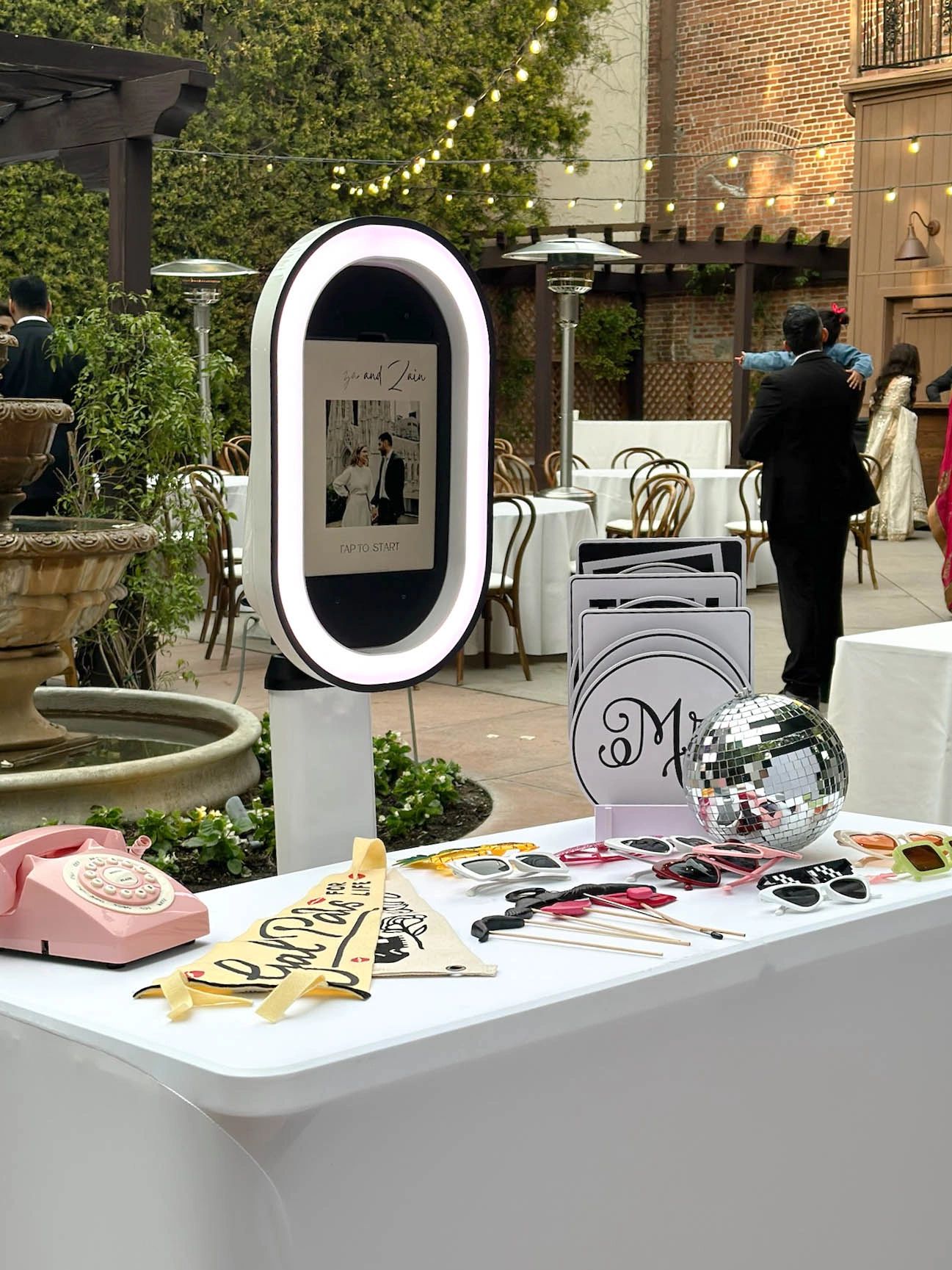 ROMA - Photo Booth Rental, Fun Props and Backdrops