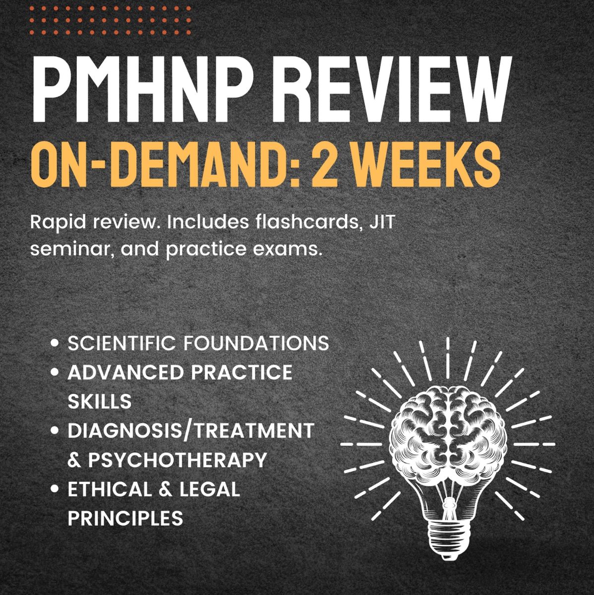 PMHNP Review On-demand (2-week JIT program)