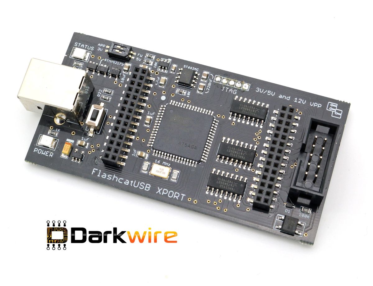 FlashcatUSB XPORT PCB2.0 - 5V & 3.3V with Parallel and Serial Interfaces
