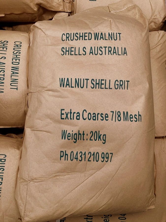 20kg EXTRA COARSE 7/8 Mesh Crushed Walnut Shells. Sandblasting IMPA ...