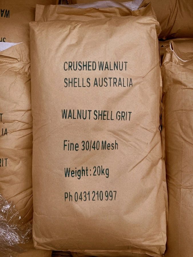 20kg FINE Crushed Walnut Shells 30/40 Mesh. Sandblasting, Exfoliant ...