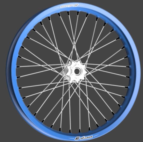 Powder Coated Warp9 SurRon/SegWay Front Wheel