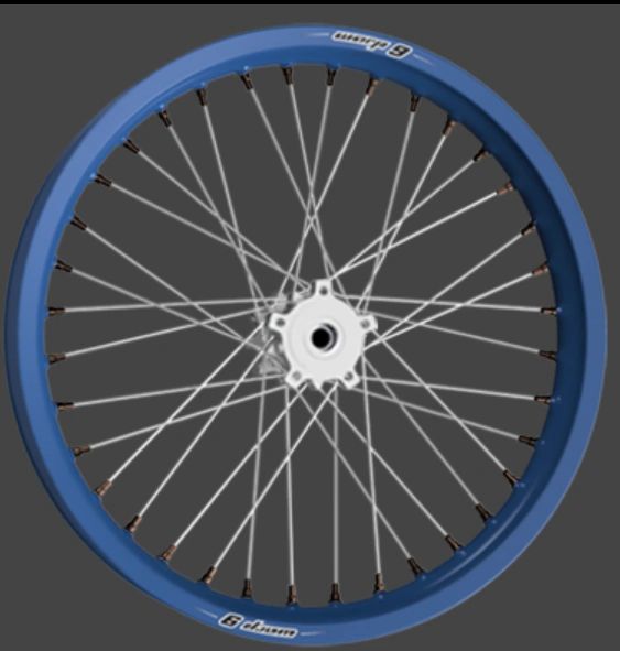 Powder Coated Warp9 SurRon/SegWay Rear Wheel