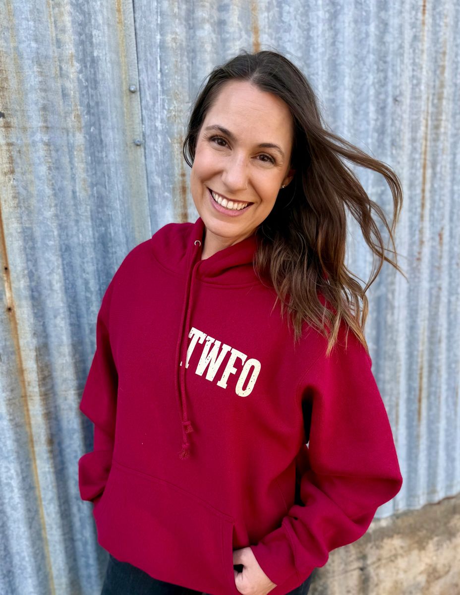 TWFO There's a Fire Inside Hoodie - Garnet