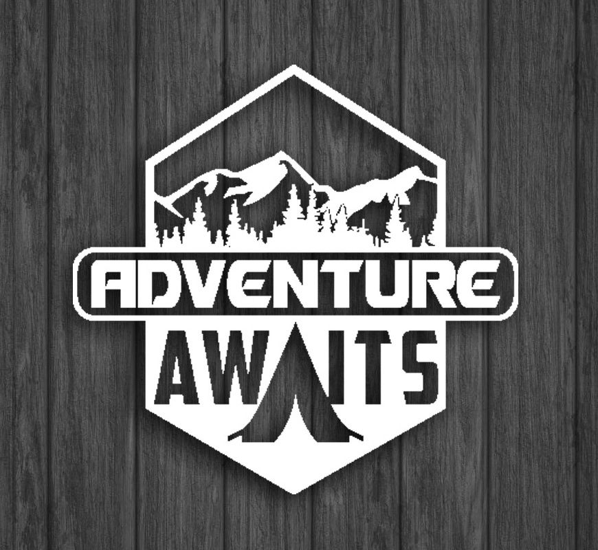 Adventure Awaits vinyl decal