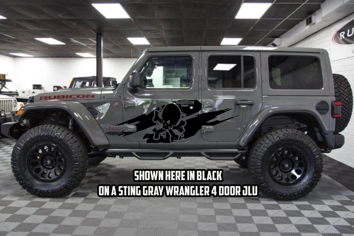 Ripped Skull Decal (4 door)