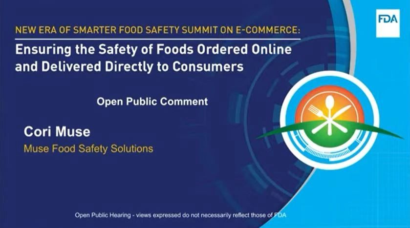 FDA New Era Of Smarter Food Safety Summit On E commerce