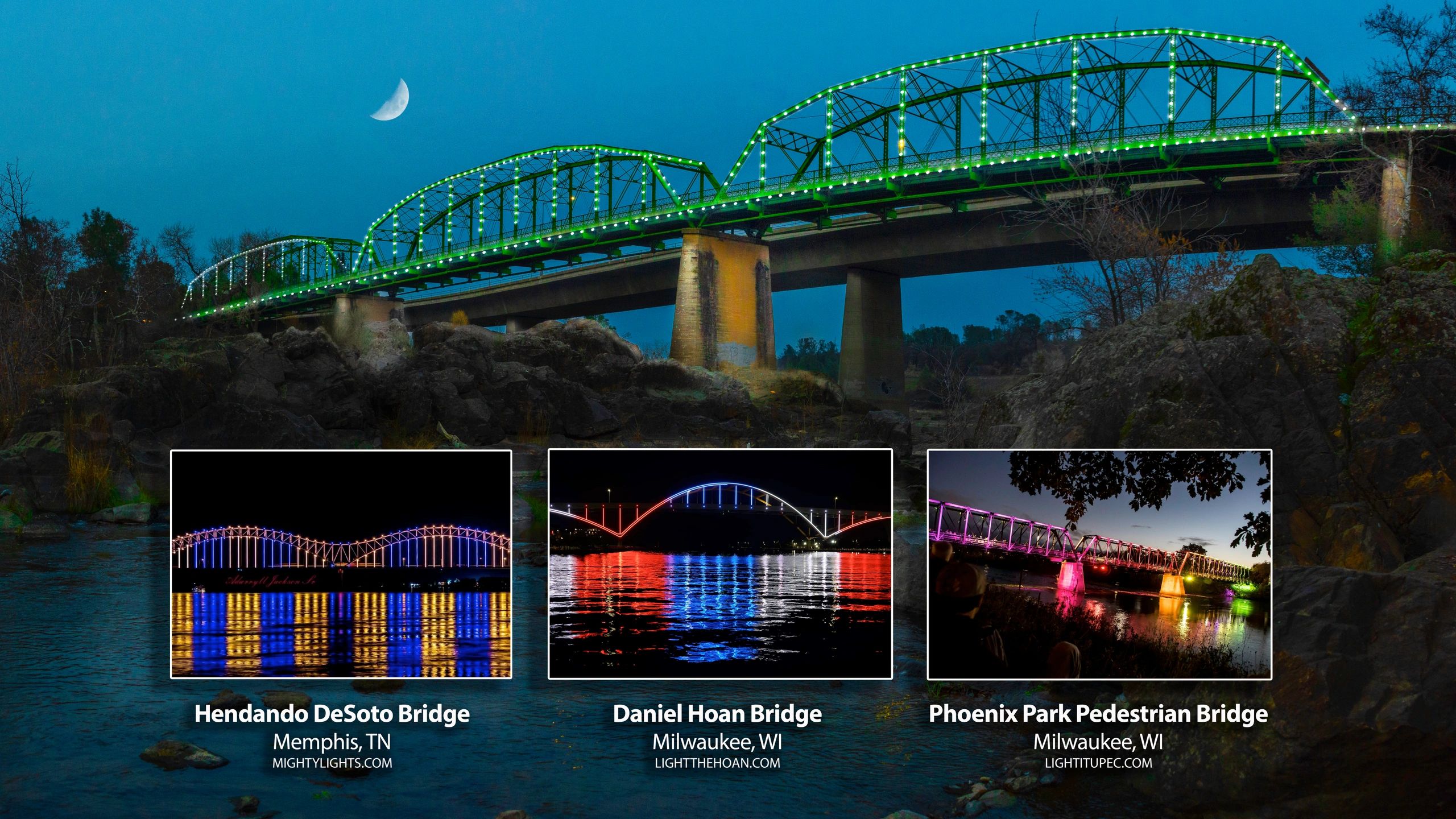Oroville Lights - Table Mountain Bridge