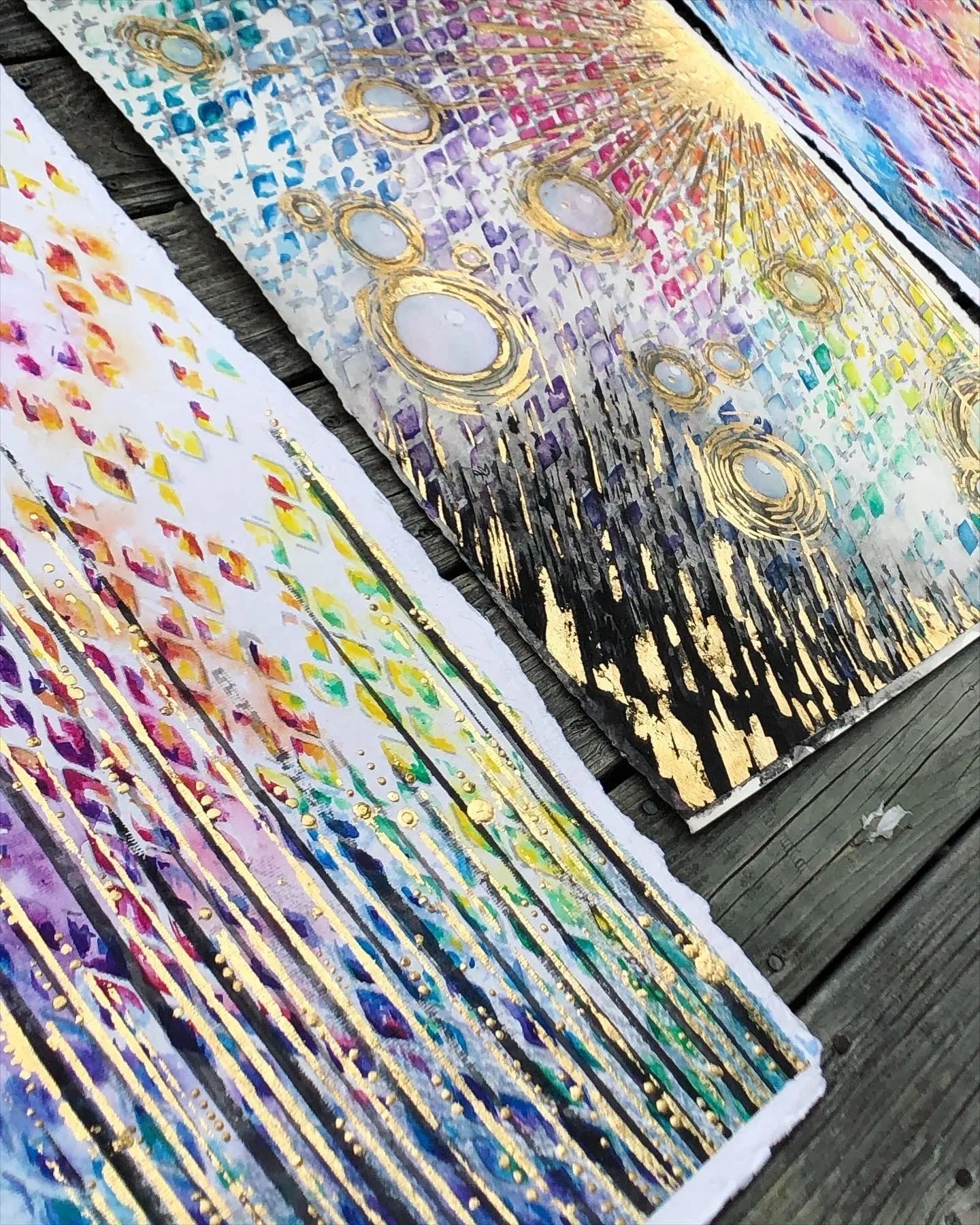 Happy Vibrant Paintings | Playful Illustrations | Rainbow Artwork