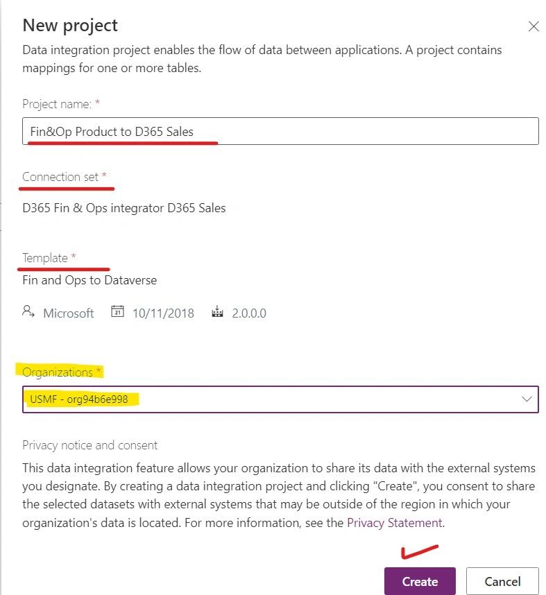 Integration D365 FO- Data project by Integrator -Dual Write setup