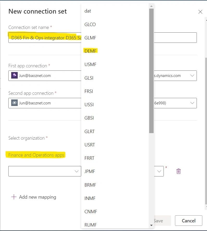 Integration D365 FO- Data project by Integrator -Dual Write setup