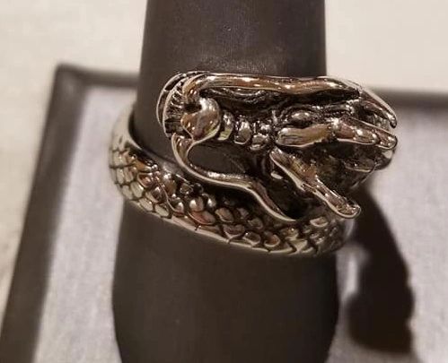 Chinese Dragon Wrap Around Rings