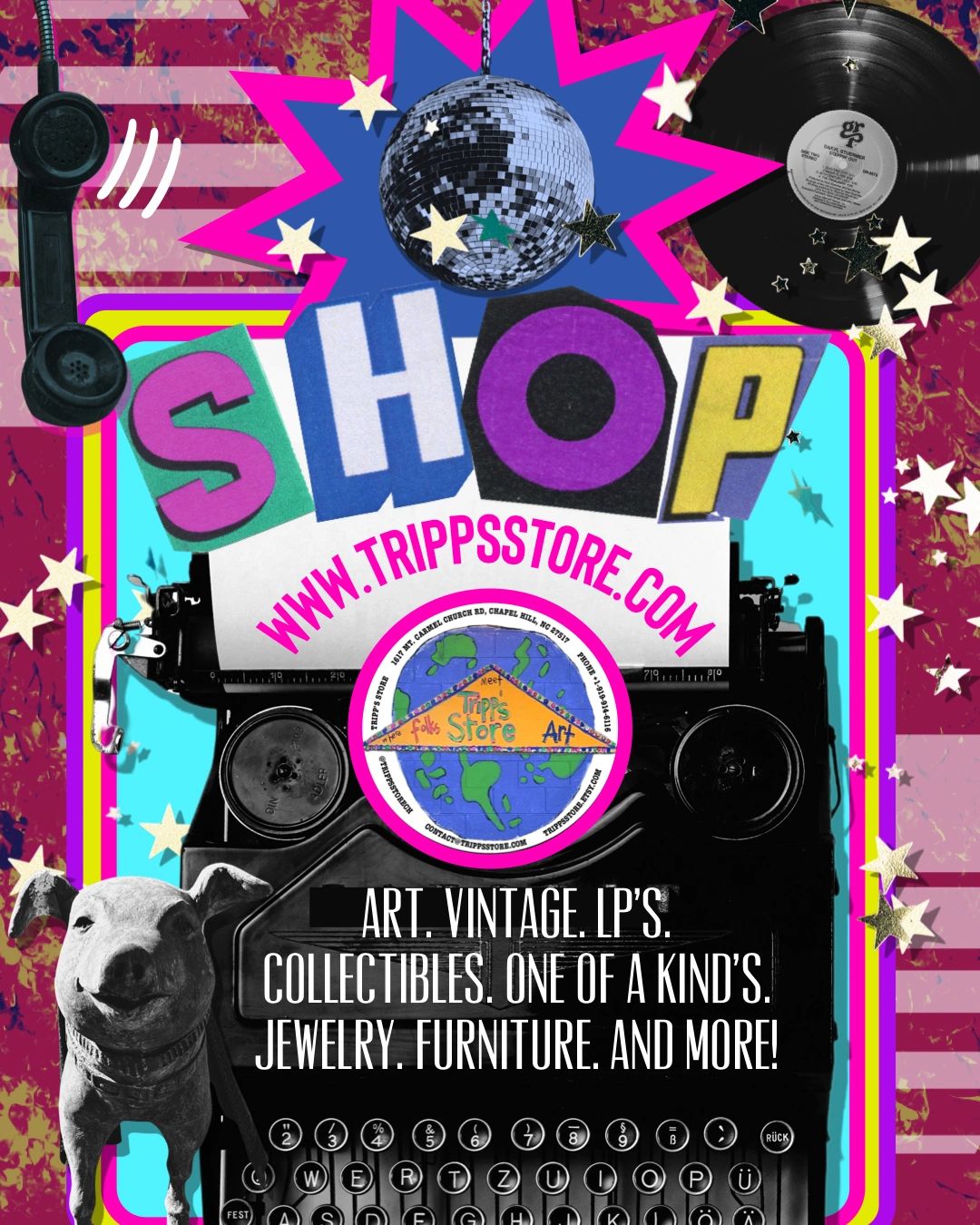 Tripp's Store - Art, Folk Art, Vintage Clothing, Vinyls, Acting Classes ...