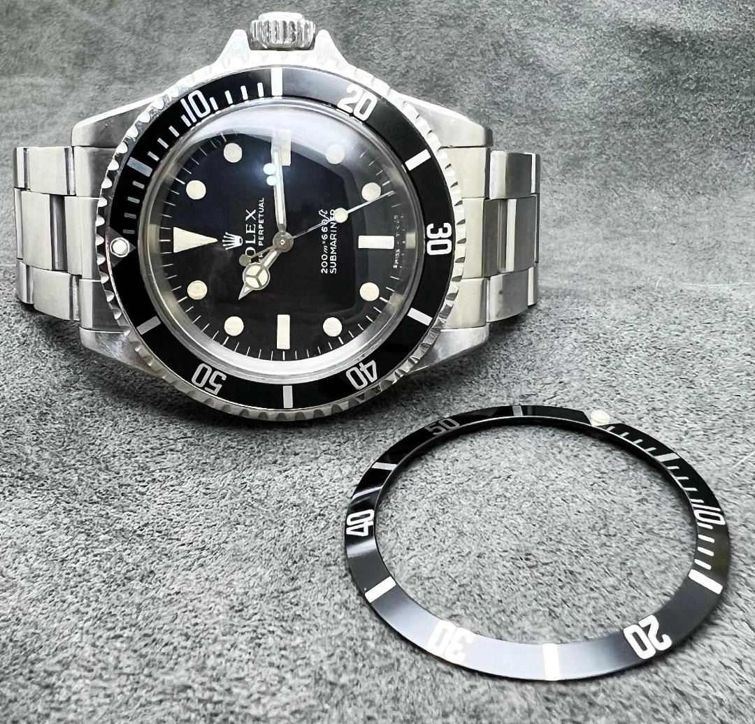 Long 5 Bezel Insert replacement for Vintage Rolex Submariner 5512 5513 ...