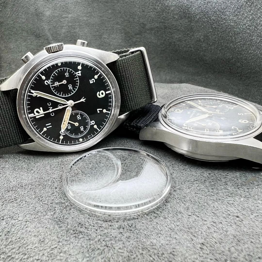 Crystal for CWC /|\ Hamilton RAF 6BB Vintage Military Chrono Watch
