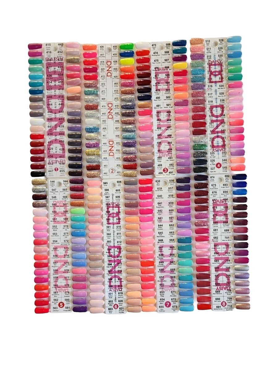 Dnd Color Chart #001-#16