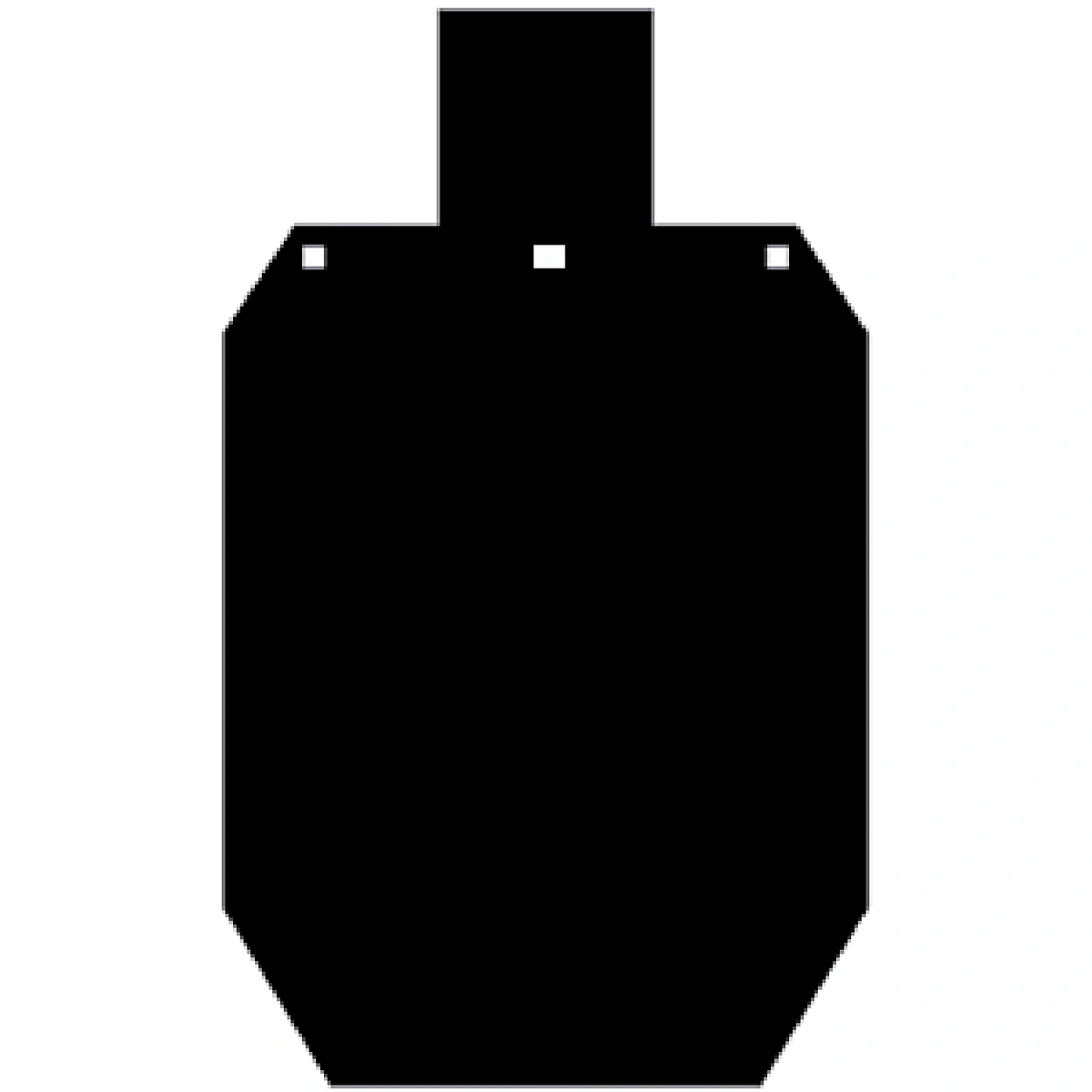 AR500 Steel Target - 66% IPSC (3 Hole) - 3/8"