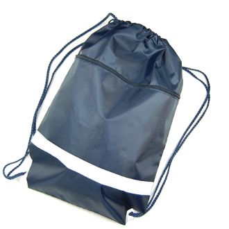 BP-4511-2 Drawstring Backpack with Zipper Pocket.