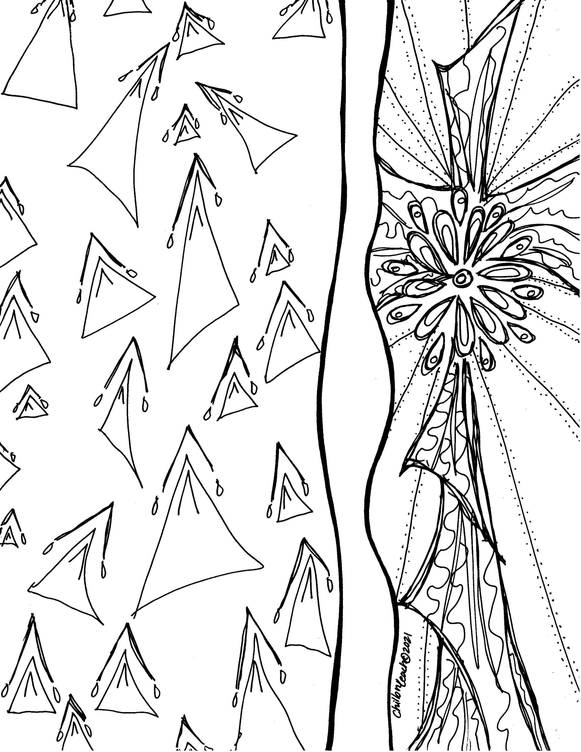 Liminal Space - coloring sheet