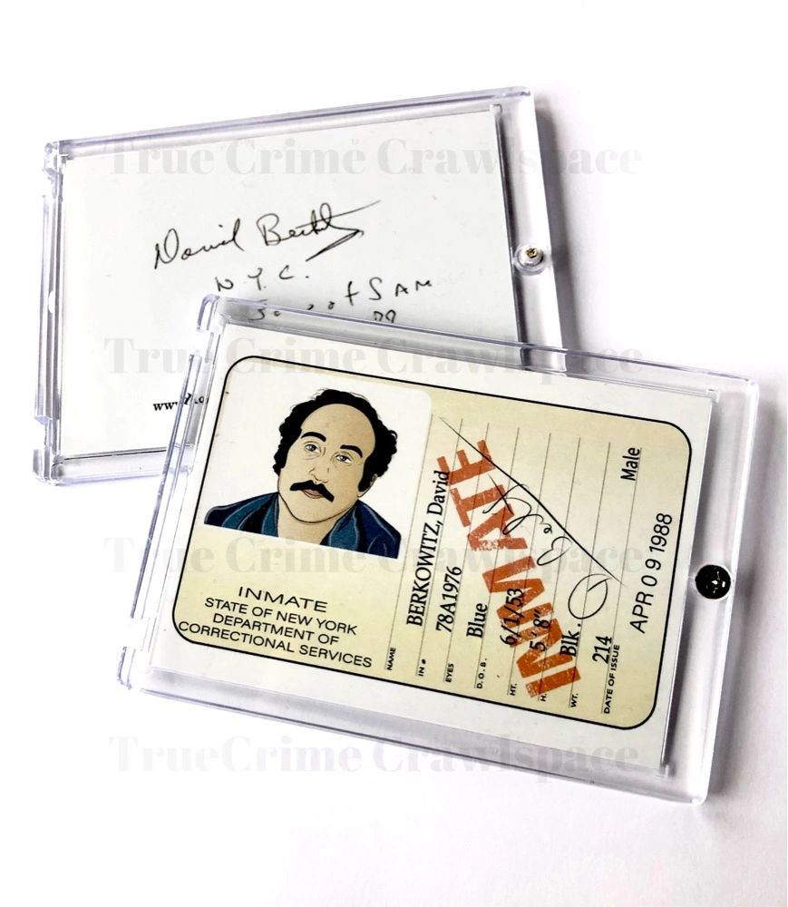 David Berkowitz Crime Card In Collector’s Case
